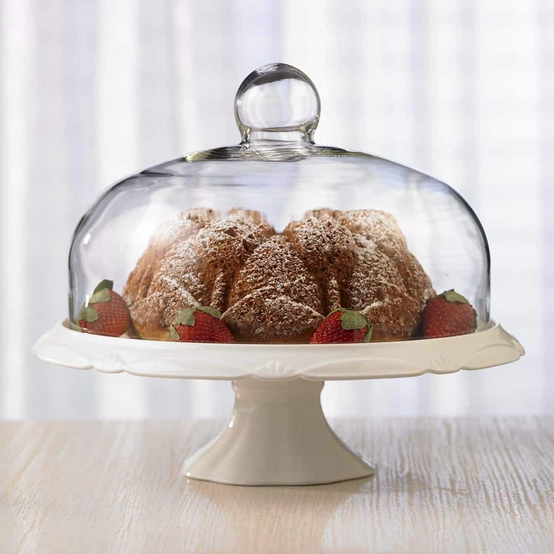 Plateau à gâteaux avec cloche (30 cm) – Achat Argenteuil